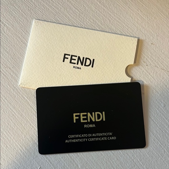 Fendi | Bags | Fendi Black And Cream Certificate Card | Poshmark